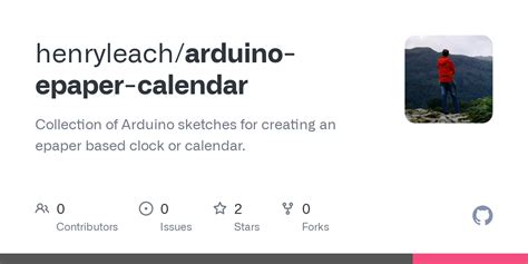 GitHub Henryleach Arduino Epaper Calendar Collection Of Arduino