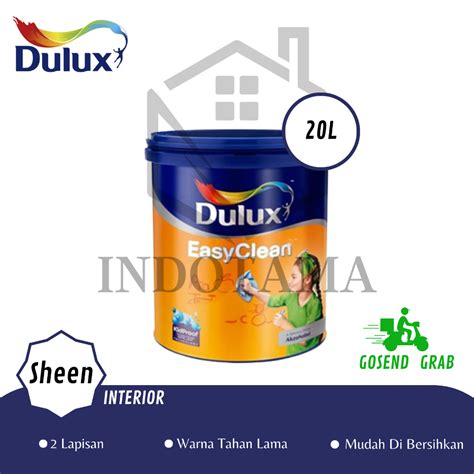 Jual CAT TEMBOK INTERIOR DULUX EASY CLEAN KEMASAN L Shopee Indonesia