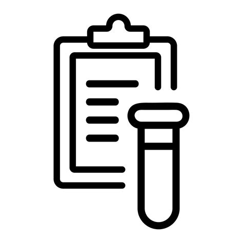 Test Document Icon Vector Isolated Contour Symbol Illustration 9953602