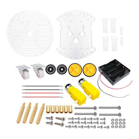 Jual Eelic Asr 2wd Arduino Smart Robot 2wd Diy Perakitan Body Rangka Acryli Kota Surabaya
