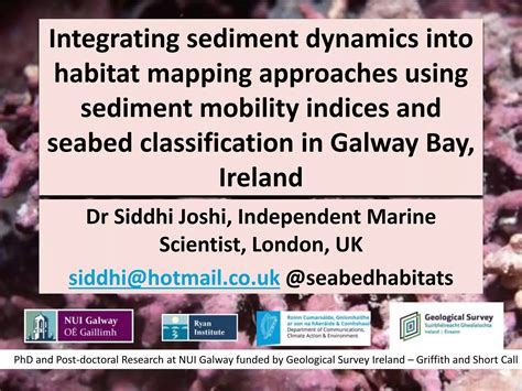 Integrating Sediment Dynamics Into Habitat Mapping Approaches Using
