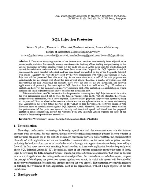 sql protector pdf computing computer science