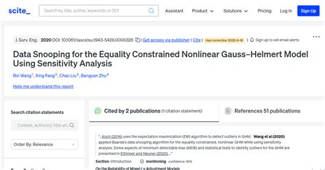 Data Snooping For The Equality Constrained Nonlinear Gausshelmert Model Using Sensitivity Analysis