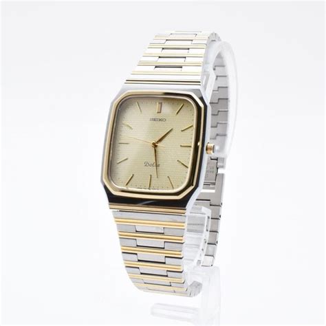 ð ¥ Vintage Seiko Dolce 7741 5130 Silver Gold Tungsten Mens Quartz