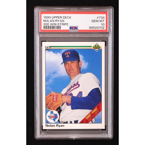 Nolan Ryan 1990 Upper Deck 734 Psa 10 Pristine Auction