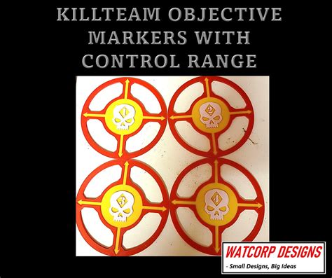 Killteam Objectives With 1inch Control Radius Etsy