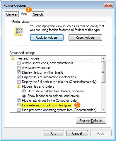 How To Show File Name Extensions In Windows 11 10 8 7 Password Recovery
