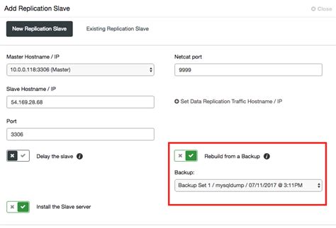 clustercontrol 1 5 automatic backup verification build slave from backup and cloud