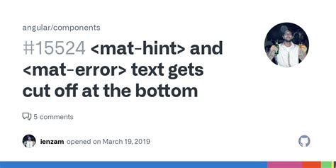 And Text Gets Cut Off At The Bottom Issue 15524 Angular Components