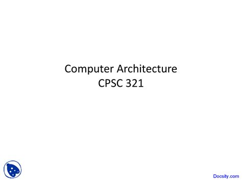 Logical Instructions Computer Architecture Lecture Slides Docsity