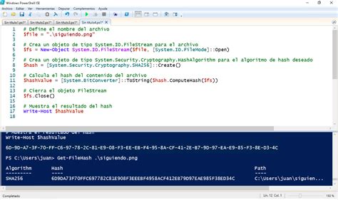 Calcular El Hash De Los Bytes De Un Archivo En Powershell Operating Systems Scripting
