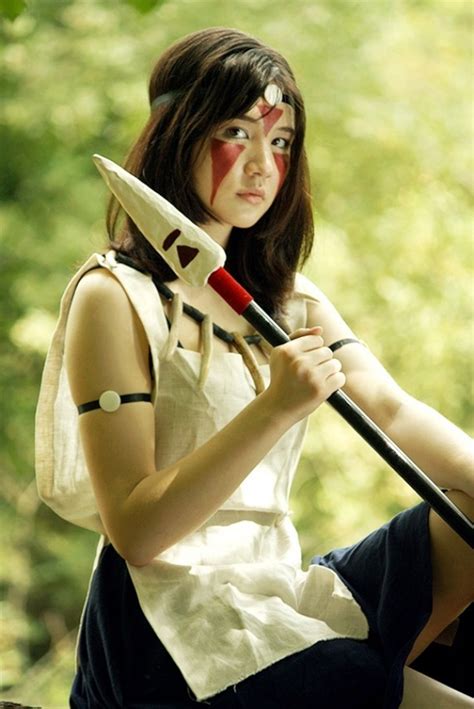 Anima Animasi Princess Mononoke Cosplay By Caitlin