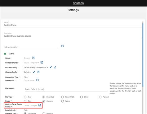 Cluster Configuration For Custom Processing Steps Dataforge