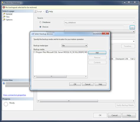 Restoring From A Database Back Up Sql Genius Personal Development Of