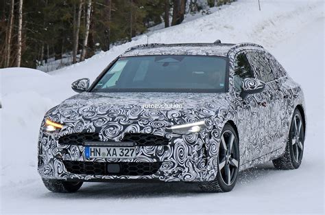 2025 Audi A7 Avant Kicks Up Snow During Cold Weather Testing