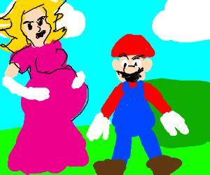 Mario Finds Out Peach In Pregnant Drawception