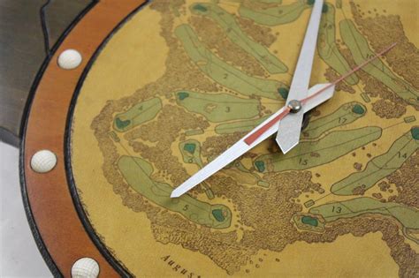 Lot Detail Classic Augusta National Golf Club Trig O Lock Wood Clock
