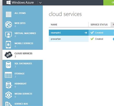 Creating A Webrole Project In Windows Azure