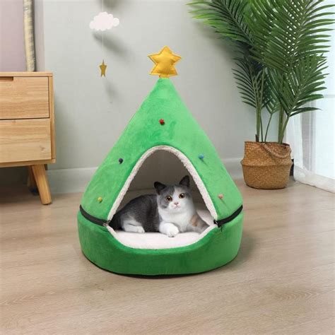 Christmas Tree Cat Bed Limited Edition Barkermeow