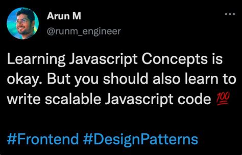 some design patterns to write performant and modular code joseph mbuku