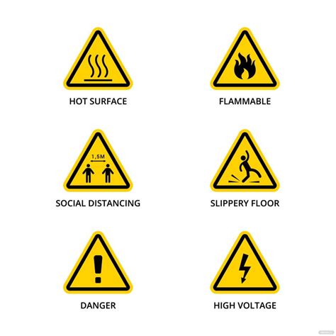 Triangle Warning Sign Vector In Illustrator SVG EPS PNG