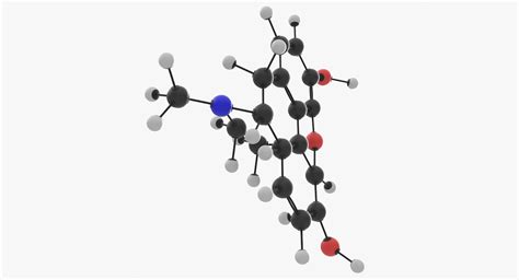 3d Morphine Molecule Model Turbosquid 1429339