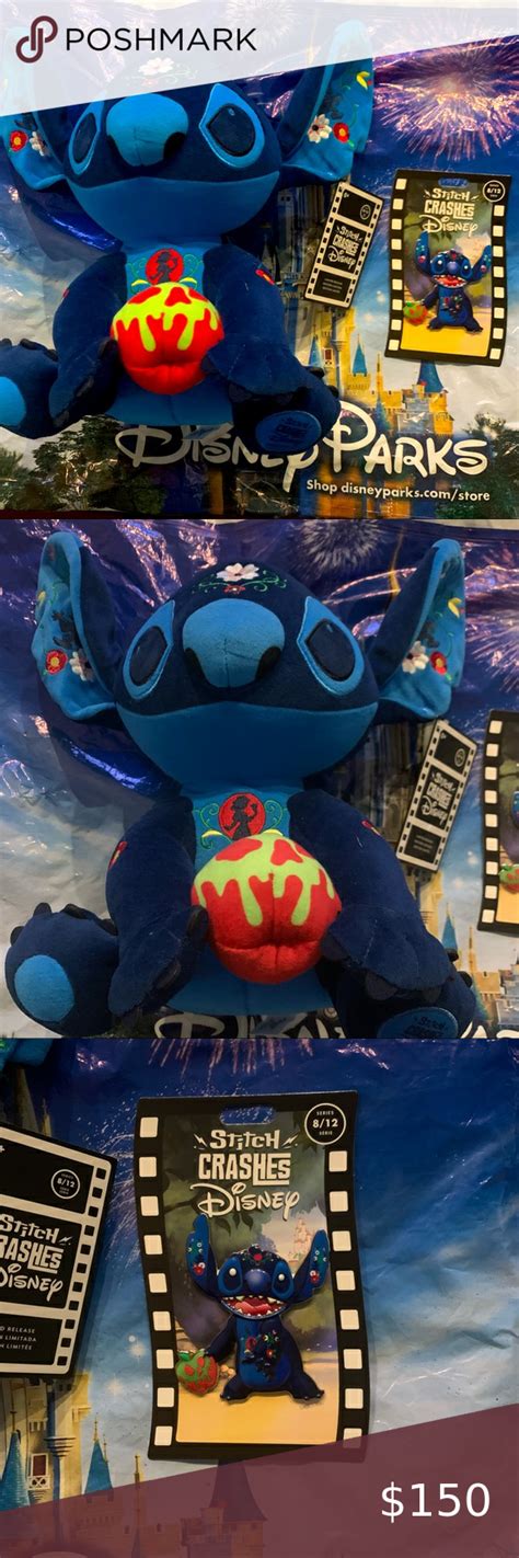 Stitch Crashes Disney Snow White Series 812 Plush And Jumbo Trading