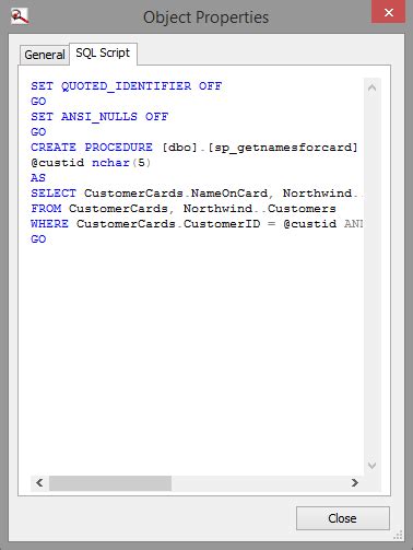 Finding Out More About An Object Sql Dependency Tracker 3 Product Documentation