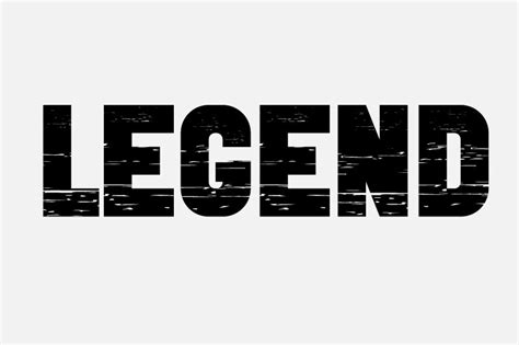legend bold font
