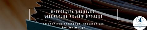 University Archives Literature Review Dataset Kaggle