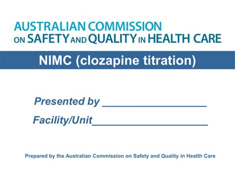 Clozapine Titration Powerpoint Presentation