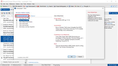 Getting Started Creating Publications Creating A Project Bibliography Changing Citation Styles