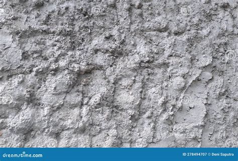 Wall Surface That Is Still Rough And Bumpy Is Not Perfect Stock Image