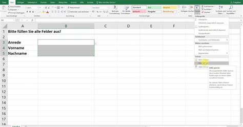 Zellen Sperren Excel Tutorial