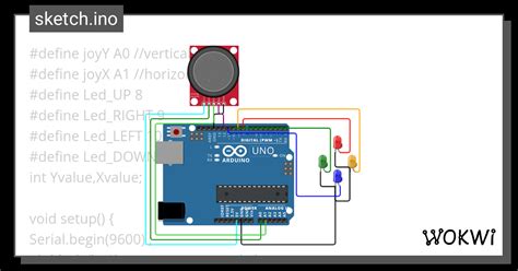 Joystick With Leds Wokwi Esp32 Stm32 Arduino Simulator