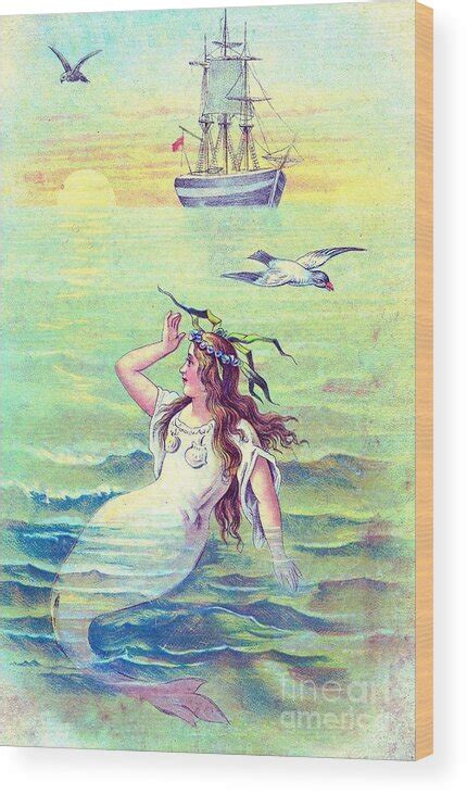 Vintage Mermaid Print