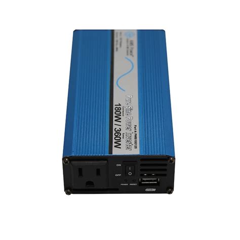Aims Power 180w Dc To Ac Power Inverter With Usb Port Compact And
