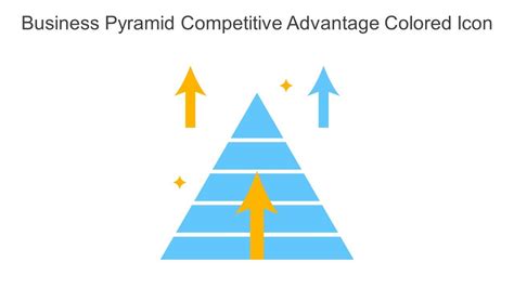 Business Pyramid Competitive Advantage Colored Icon In Powerpoint Pptx Png And Editable Eps