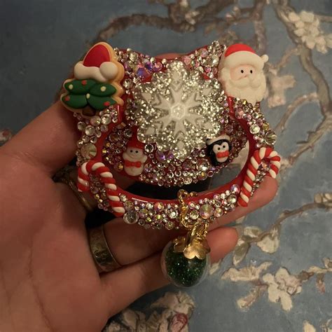 Christmas Theme Adult Pacifier Hand Depop