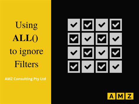 Using ALL To Ignore Filters Power BI Training Australia
