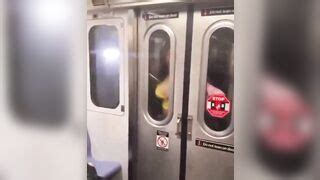 Couple On Subway In USA Take It To The Extreme With Sex Against The Window