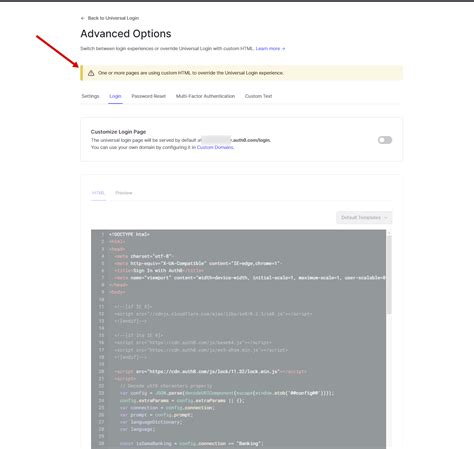 New Universal Login Advanced Options Footertext Auth0 Community