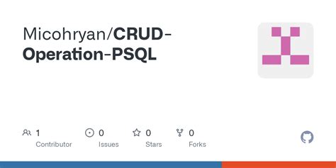 Github Micohryan Crud Operation Psql