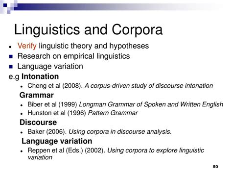 Ppt Introduction To Corpus Linguistics Powerpoint Presentation Free Download Id 1395741