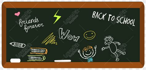열린 학교 칠판 낙서 요소 Png 일러스트 무료 다운로드 Lovepik