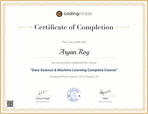 Aryan Roy On Linkedin Im Thrilled To Announce That Ive Successfully Completed The Course Data…