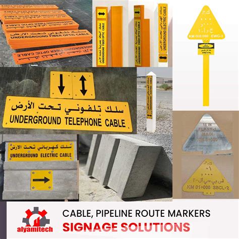 Cable And Pipeline Route Marker Signs In Saudi Arabia Alyamitech