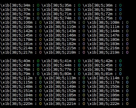 Bash How Can I Output Different Shades Of Green To The Terminal Stack Overflow