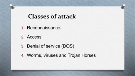 Network Security Vulnerabilities Threats And Attacks Pptx Internet Computing