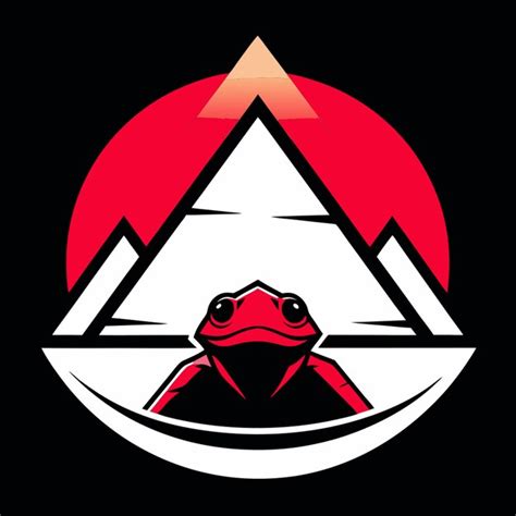 Pyramid And Turtle Logotype Vector Illustration Flat 2 Premium Ai